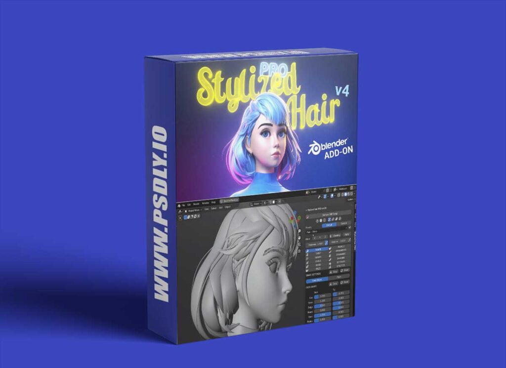 Gumroad - Stylized Hair PRO V4.0.1 For Blender