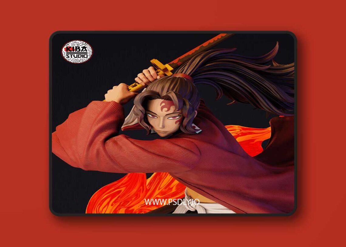 Kiba Studio – Yoriichi Tsugikuni – Demon Slayer – 3D Print Model