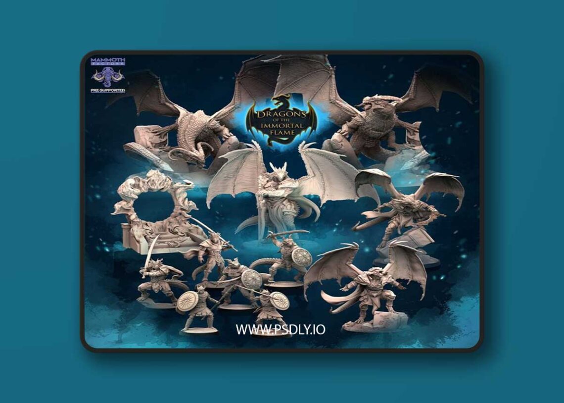 Mammoth Factory – March 2022 – Dragons Of The Immortal Flame – 3D Print ...
