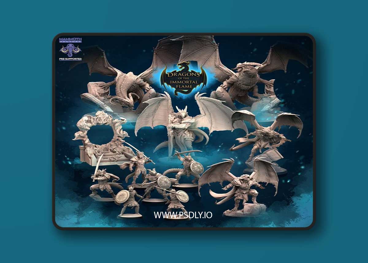Mammoth Factory – March 2022 – Dragons Of The Immortal Flame – 3D Print ...