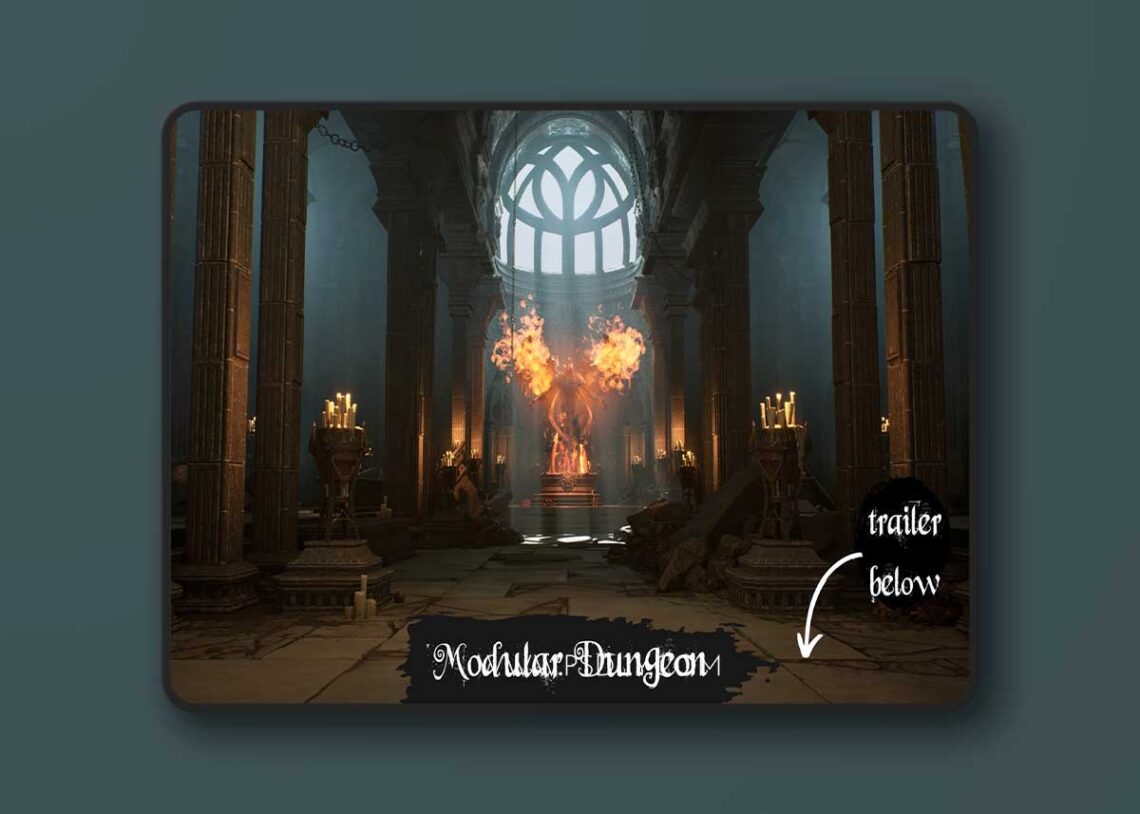 Modular Dungeon (Dungeon, Medieval Dungeon, Dungeons, Fantasy Dungeon ...