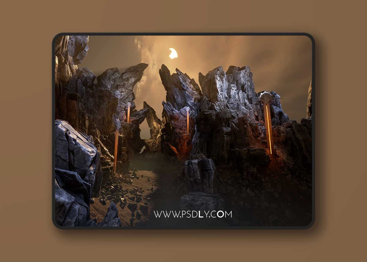 Shattered Rocks (5.2 – 5.4) For Unreal Engine