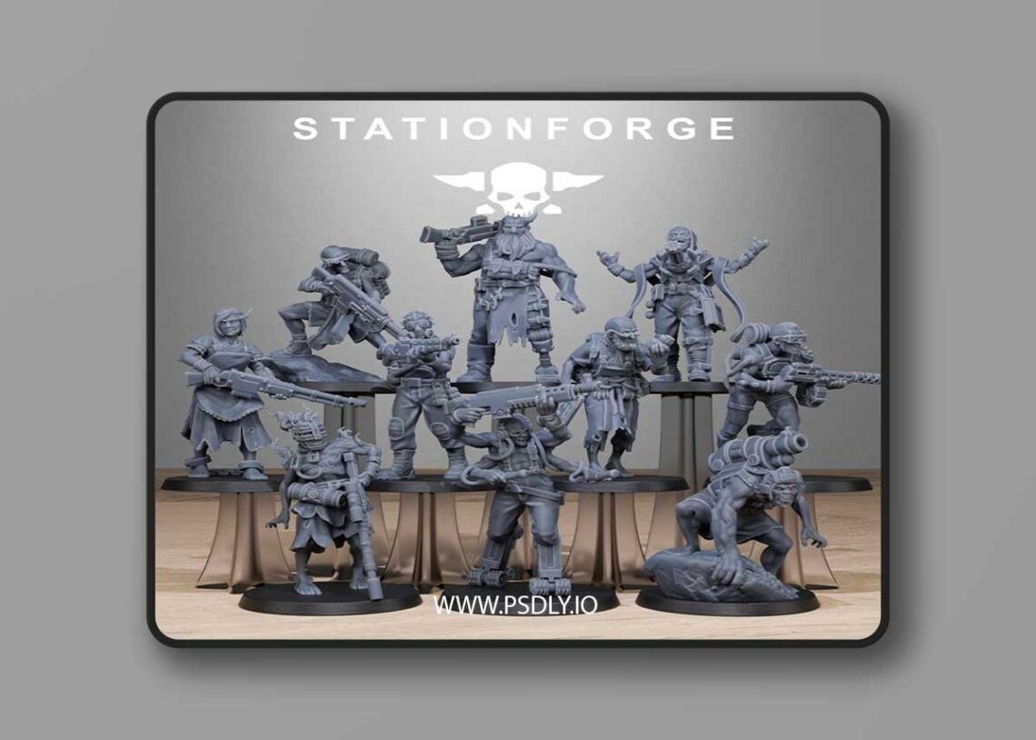 Station Forge – Corrupted Guard Abhumans – 3D Print Model