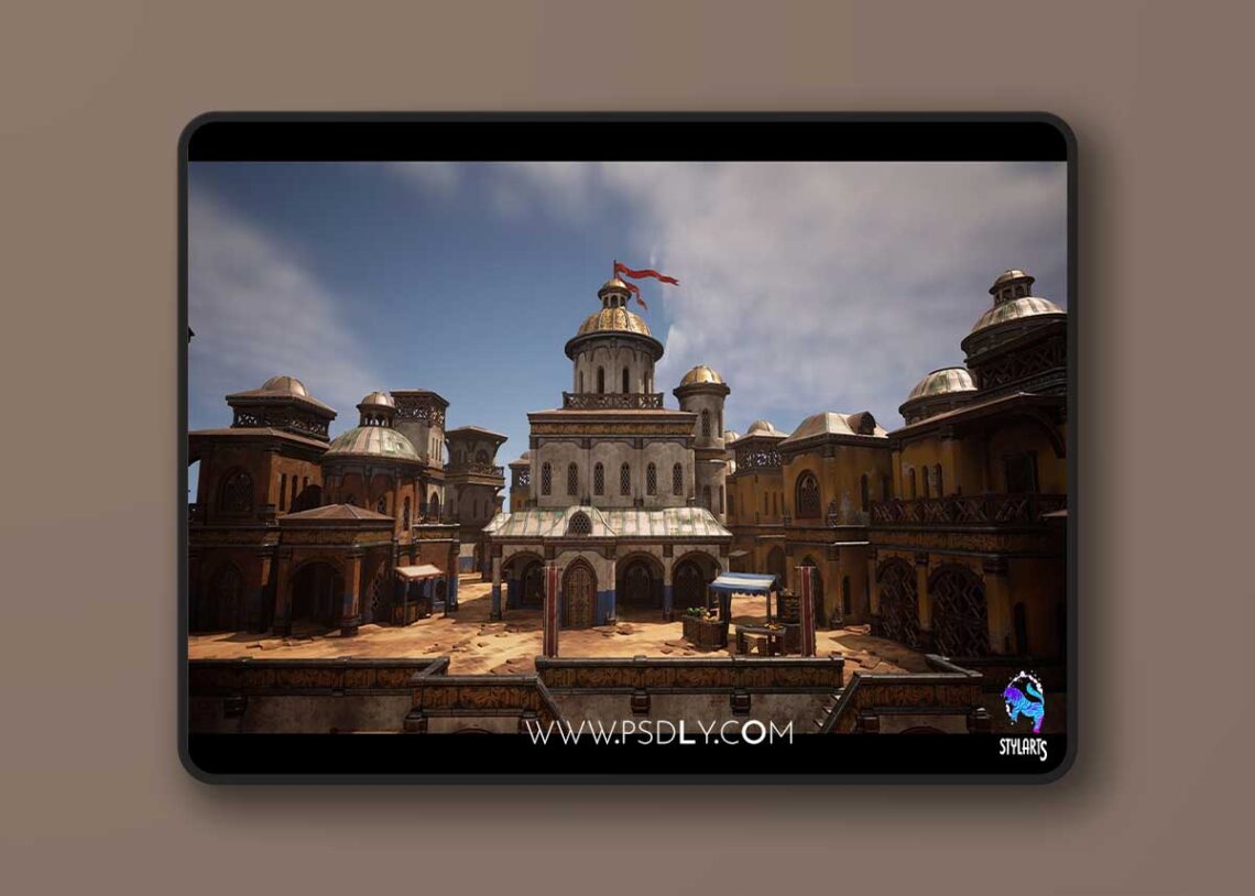 Stylized Desert Bazaar (Stylized Stylised Desert Desert Bazaar Building ...