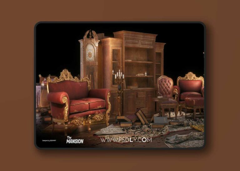 The Mansion Props (5.0 – 5.7) For Unreal Engine