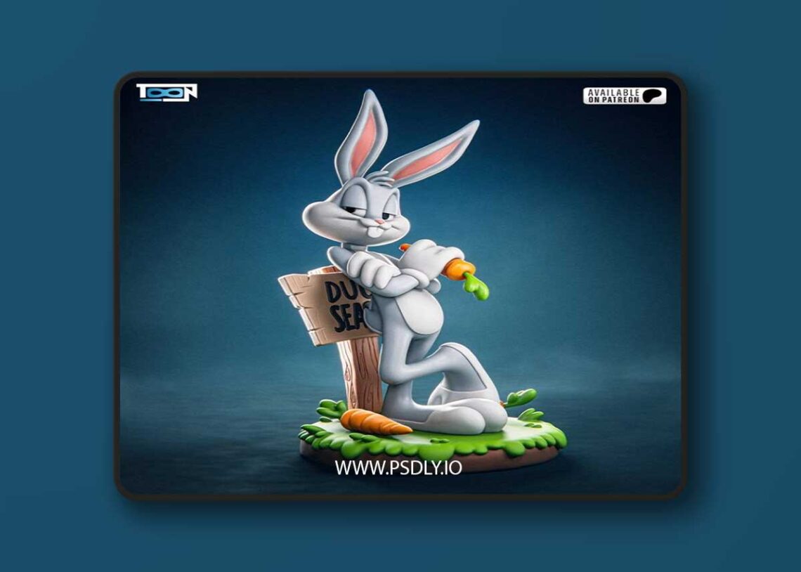 Toon Studios – Bugs – 3D Print Model STL