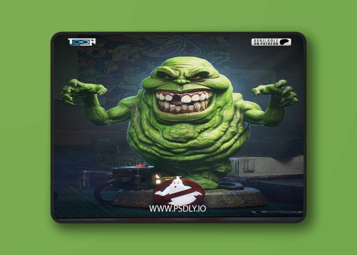 Toon Studios – Slimer – 3D Print Model STL