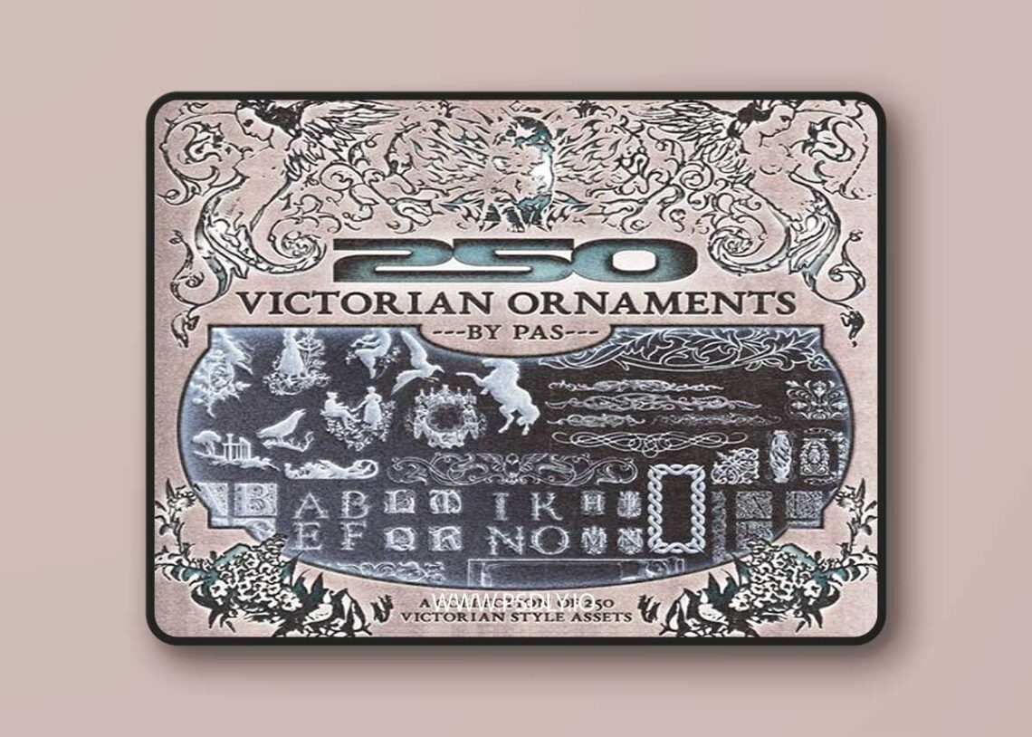 Victorian Ornaments - Collection Of 250 Victorian Style Assets