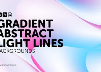 Videohive - Gradient Abstract Lines Backgrounds - 61586804