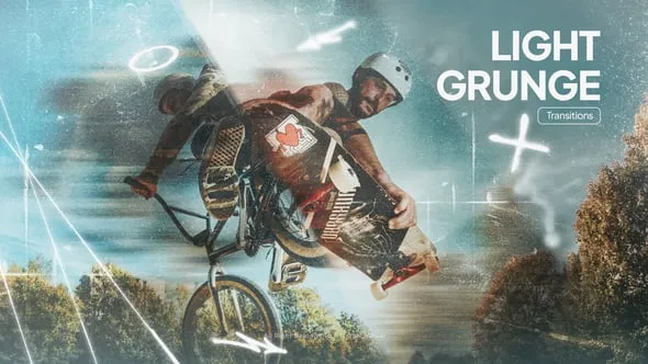Videohive - Light Grunge Transitions - 61495937