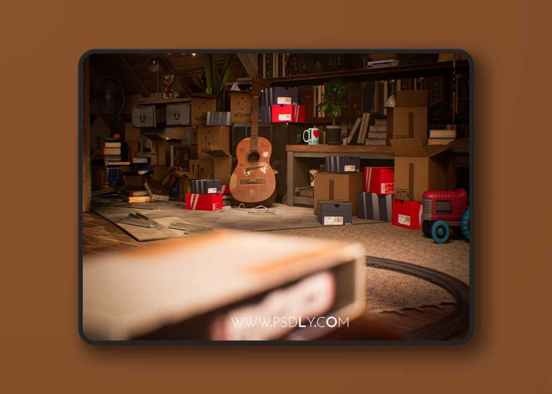 Vintage Attic Environment Kit (5.1 – 5.5) For Unreal Engine