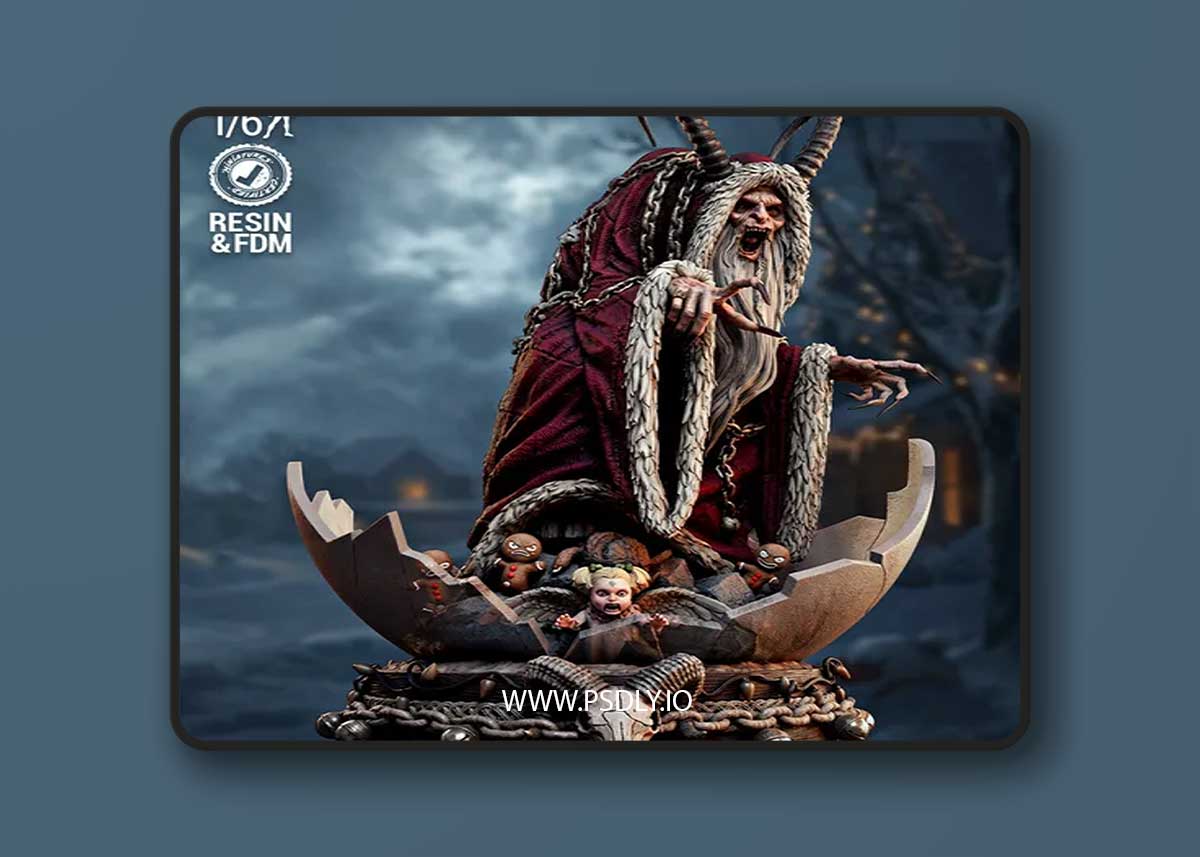 Wicked – Krampus Sculpture – 3D Print Model STL